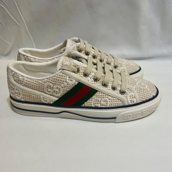 Gucci | Shoes | 977 Gucci Waffle Embroidery Sneakers | Poshmark